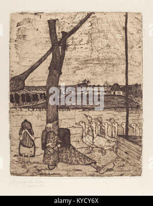 This artwork by Paula Modersohn-Becker from 1906 depicts a portrait of ...