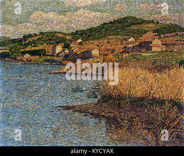 'Landschaft bei Hyères' by Paul Baum is a landscape painting depicting ...