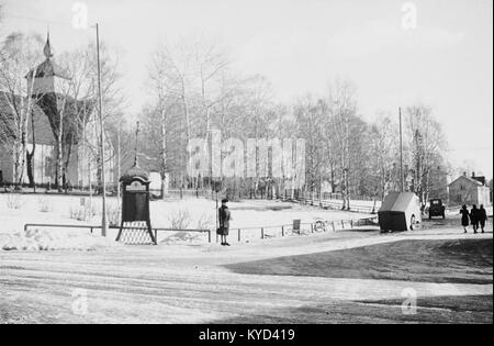 A photograph of Piteå City Church (Piteå Stads kyrka), an important ...