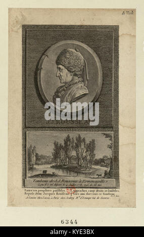 The tomb of Jean Jacques Rousseau at Ermenonville . 1182 The tomb of ...