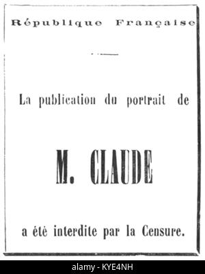 'Le Trombinoscope' features a portrait of an individual from the 19th ...