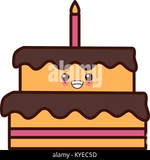 Big cartoon birthday cake Stock Vector Image & Art - Alamy