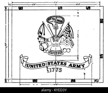 US Army flag specification EO 10670 Stock Photo - Alamy