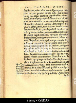 This 1518 edition of 'Utopia' by Sir Thomas More presents his vision of ...