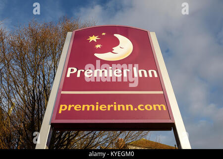 Premier Inn signage Stock Photo - Alamy