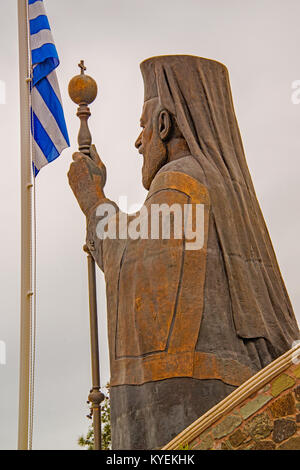 Statue of Archbishop Makarios III in Paphos, Cyprus Stock Photo ...