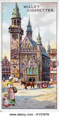 Alost, Belgium Town Hall Stock Photo - Alamy