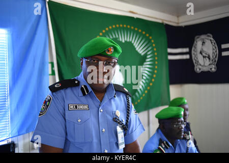 Rex Dundun, the Police Chief of Staff for the African Union Mission in ...