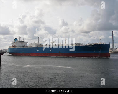 A photograph of the Shahrastani, a ship with IMO number 9726085 ...