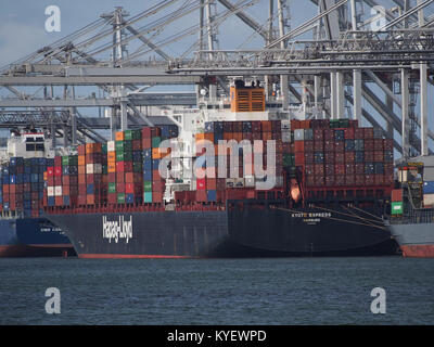 The Kyoto Express, a ship built in 2005, docked in the Port of ...