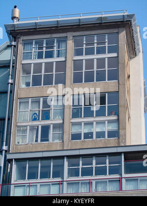 Photograph of the Silodam concrete grain silo, located in Amsterdam ...