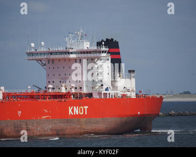 A photograph of the Elisabeth Knutsen, a ship built in 1997 and ...