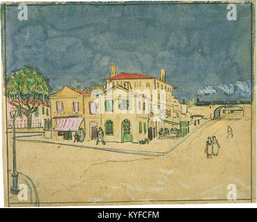 Yellow House, Vincent Van Gogh painting Stock Photo - Alamy