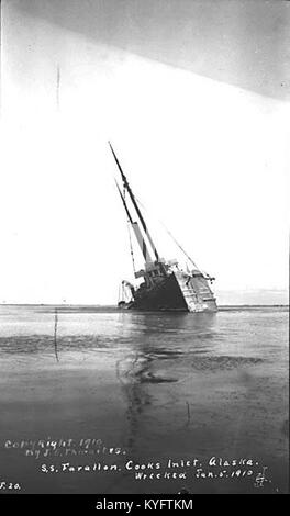 Wreck of the FARALLON, Iliamna Bay, January 1910 (THWAITES 51 Stock ...