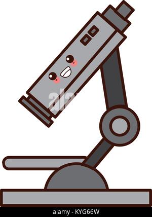 Microscope scientific tool kawaii cartoon Stock Vector Image & Art - Alamy