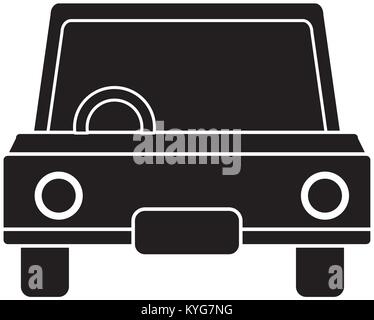 Car frontview symbol Stock Vector Image & Art - Alamy