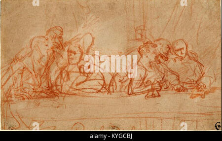 Rembrandt The Last Supper, after Leonardo da Vinci Stock Photo - Alamy