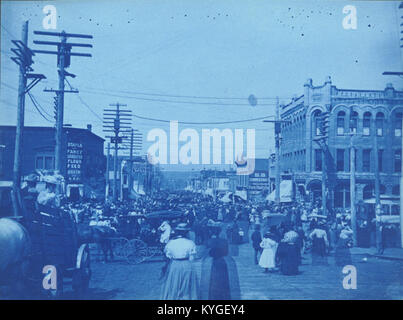 This photograph captures a circus parade of the Ringling Bros. Circus ...
