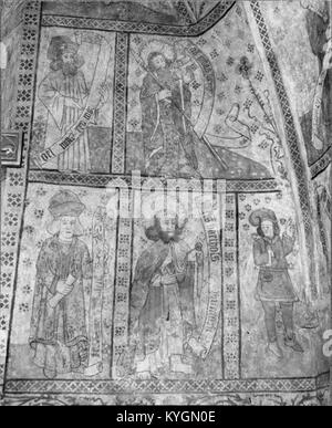 The image shows Sänga Church in Sweden, a historic church known for its ...