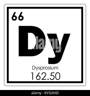 Dysprosium chemical element periodic table science symbol Stock Photo ...
