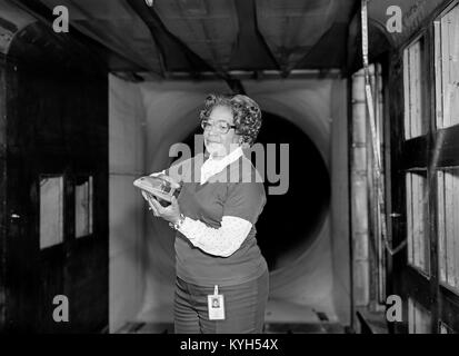 Mary Jackson With Model at NASA Langley. In 1958 Mary Jackson became ...
