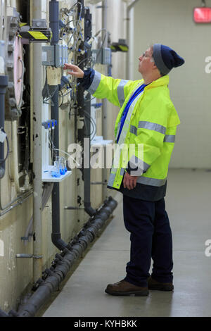 Control panel with instrumentation. Control room Stock Photo - Alamy