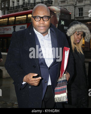 Lanre Haastrup, the father of Isaiah Haastrup, arriving at the Royal ...