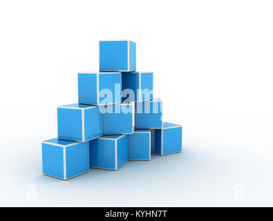 Block or cube, geometric structure, shape composition. For web page ...