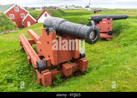 Vardohus Fortress in the town of Vardo, Finnmark, Norway. It was ...