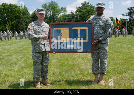 Lt. Col. Bryan Howay took charge of the 75th Troop Command during a ...