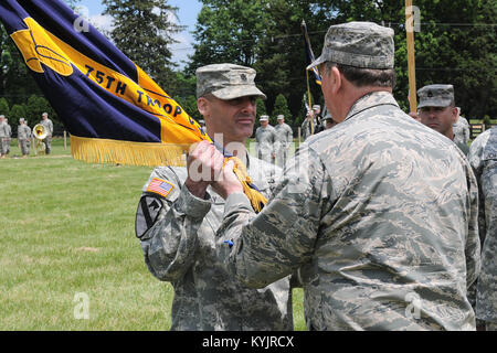 Lt. Col. Bryan Howay took charge of the 75th Troop Command during a ...
