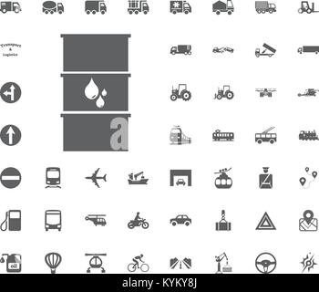 Barrel of oil icons set Stock Vector Image & Art - Alamy