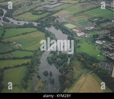 An aerial photograph of the University of Limerick (UL) campus ...