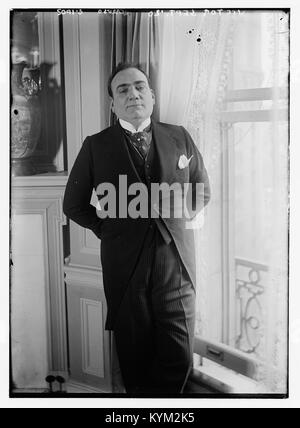 A historical illustration of Enrico Caruso, the famous Italian opera ...
