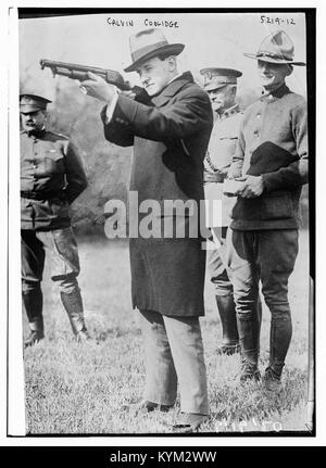 A historical photograph of Calvin Coolidge, the 30th President of the ...