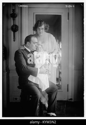 A photograph of the famous opera singer Enrico Caruso, known for his ...