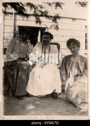 A portrait of Emmeline Pethick Lawrence, a prominent British suffragist ...