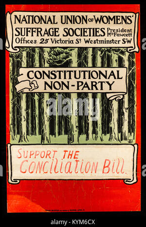A historical photograph of the NUWSS (National Union of Women's ...