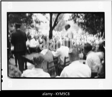 A photograph of the outdoor proceedings during the 1925 Scopes Trial in ...