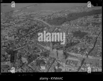 Aerial photograph of Groningen, showing the city's layout, streets, and ...