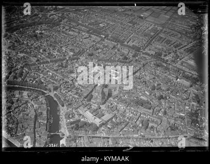 Aerial view of Haarlem, Netherlands, captured between 1920 and 1940 ...