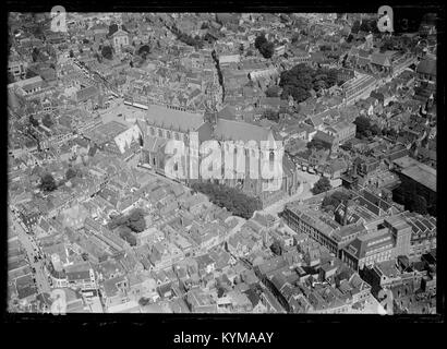 Aerial view of Haarlem, Netherlands, captured between 1920 and 1940 ...