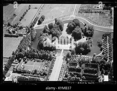 Aerial photograph of Zeist, Netherlands, captured between 1920 and 1940 ...