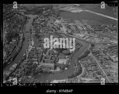 An aerial photograph of Zwolle, Netherlands, taken between 1920 and ...