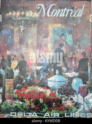 poster advertising Delta Air Lines in paper magazine from 1997 year ...