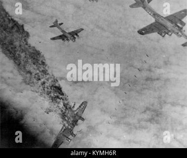 Photograph of a Boeing B-17 Fortress aircraft, capturing the iconic ...
