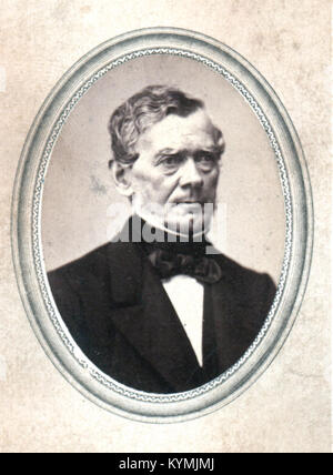 A black-and-white portrait of Joseph Rudolph Albert Mousson, a ...