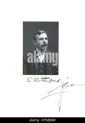 Portrait of Ernest Rutherford, winner of the Nobel Prize in chemistry ...