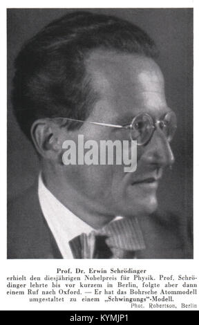 Portrait of Erwin Schrodinger (1887-1961) Austrian physicist ...