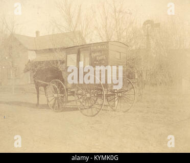 A photograph from 1905 showing a horse performing at a circus in ...